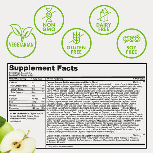 Zena Organic Supergreens Tub – Zena Nutrition