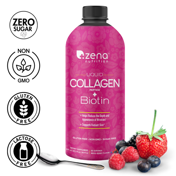 Zena Liquid Collagen + Biotin – Zena Nutrition